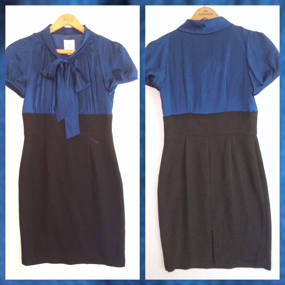 Blue/Black Dress By Suzi Chin For Maggy Boutique - Gem